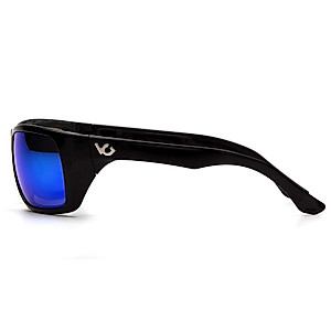 Venture Gear™ Vallejo® Safety Glasses Black Frame/Ice Blue Mirror Anti-Fog Lens