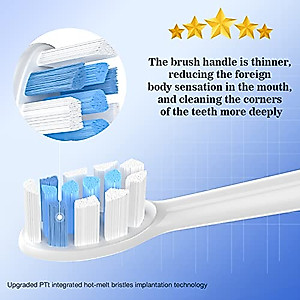 Replacement Toothbrush Heads Compatible with Philips Sonicare, Soft Electric Toothbrush Head Compatible with C1 C2 C3 G2 W2 G3 W3 A3, 4100 5100 6100 SoftCare HealthyWhite, 10 Pack