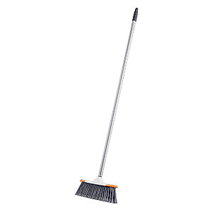 Superio Lightweight Essential Household Broom with Metal Handle (Grey)