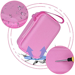 Aenllosi Kids Camera Case for Anchioo/for ESOXOFFORE Instant Print Camera Toys,Kids Selfie Digital Camera Photo Paper & Color Pen Holder (Pink,Case Only)