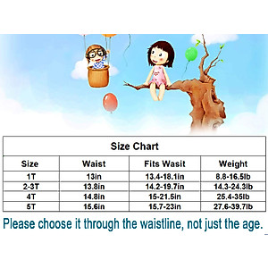 6 Pack Potty Training Pants for Boys Girls, Learning Designs Training Underwear Pants(2-3T)