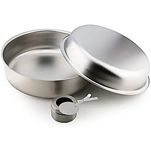 UZOURI Stainless Steel Chafing Dish, Chafing Dish Set Food Warmer Buffet Chafing Dishes Set for Catering Buffet Warmer, for Buffet Catering Kitchen Party(Color:All Steel Cover) (All Steel Cover)