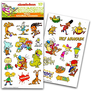 Nick Shop Avatar The Last Airbender Stickers Set - Bundle with 12 Sheets Avatar Stickers Featuring Appa, Aang, & The Gang Plus Retro Nick Stickers (Avatar Party Favors)