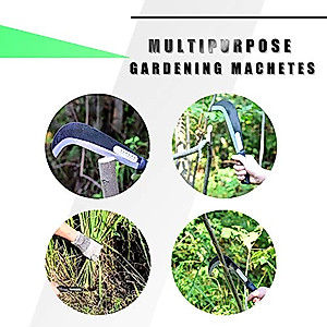Billhook Sickle Machete Knife Brush Clearing Sickle Machete with Carbon Steel Blade Sickle Knife Billhook Machete Sickle for Grass, Harvest, Weeding Sickle Machete Billhook (2)