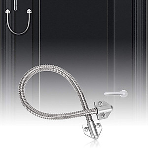 Armored Loop Power Transfer, Door Wire Conduit Flexible Gooseneck Door Cable Protector, Stainless Steel Exposed Mounting Sleeve, Access Wire Protector for Access Control System Video Line Door Lock