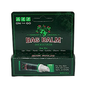 Bag Balm Original On-the-Go Lip Balm Tubes for Chapped Lips, Dry Hands, Skin Irritations and More (Pack of 6 Tubes)