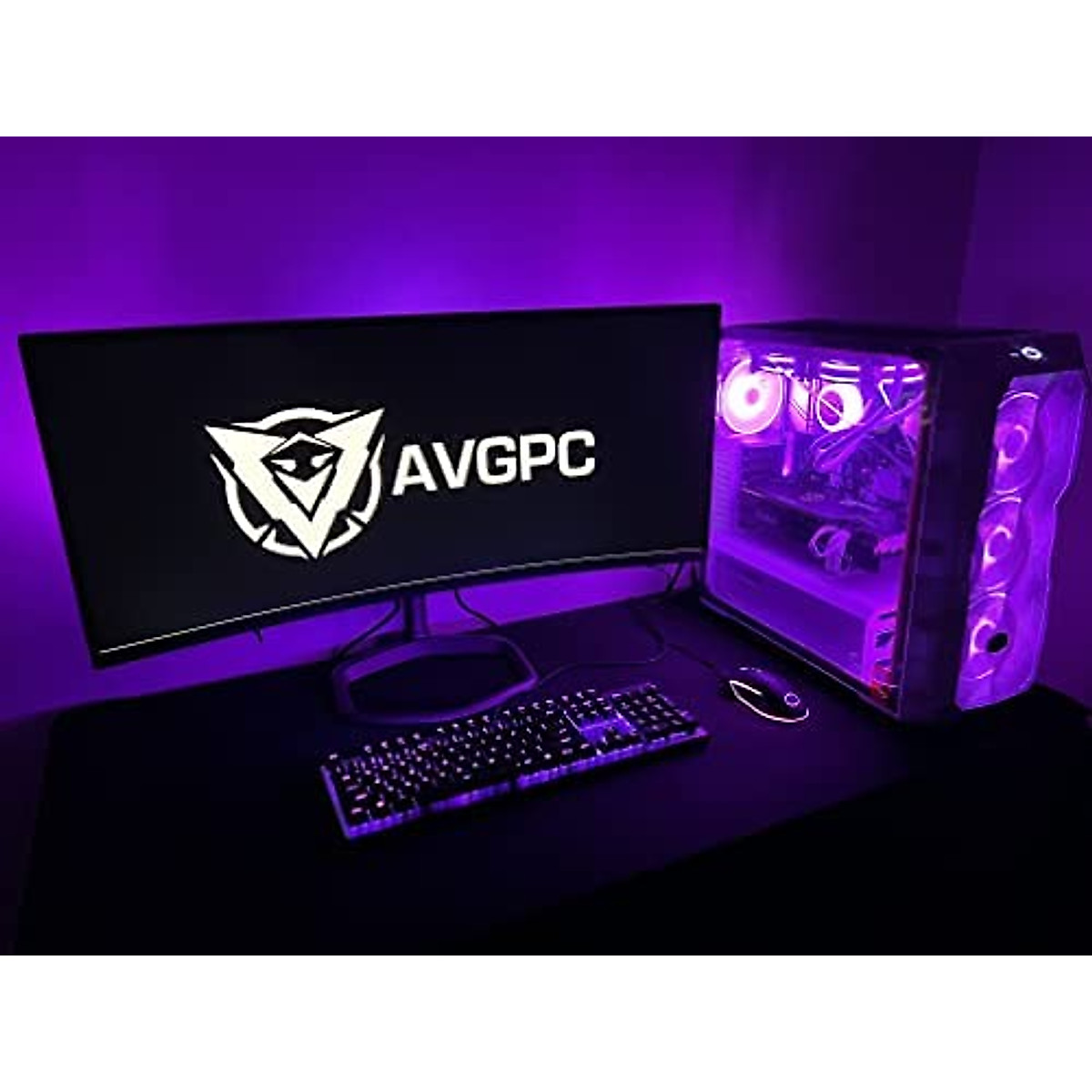 AVGPC Blizzard Gaming Computer - Intel i7 12700KF 8-Core 3.5 GHz, RTX 4060 8GB, 32GB DDR4 3600MHz, 240MM Liquid Cooler, 1TB NVMe M.2 SSD, TD500 Mesh White Case, WiFi/AC, Windows 11