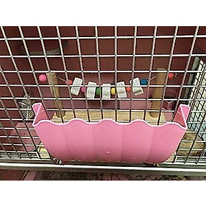 YOU+ Chinchilla Cage Accessories, Wood Platform with Chew Toys Lava Ledge Blocks for Mouse Chinchilla Rat Gerbil Dwarf Hamster