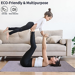 BREENHILL Area Rug 47"x27", Office Chair Mat for Hard FloorsAnti-Slip,Light Brown Low Pile Desk Rug for Rolling Chair,Floor Protectors for Chairs