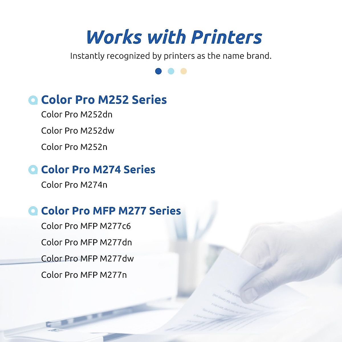 INK E-SALE Replacement for CF400X CF401X CF402X CF403X 201X CF400A Toner Cartridge for use with Color LaserJet Pro MFP M277dw M252dw MFP M277n M252n Printer, 4 Pack