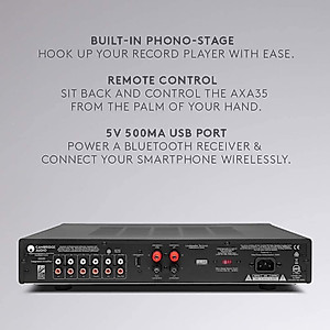 Cambridge Audio AXA35 35 Watt 2-Channel Integrated Stereo Amplifier | Built-in Phono-Stage | .25 Inch Jack, 3.5mm Aux