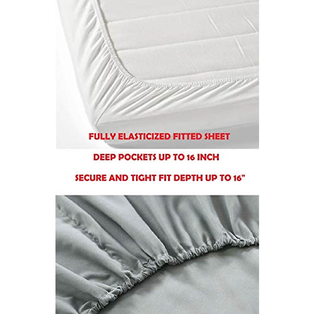 Elegant Comfort Luxurious Bed Sheets Set on Amazon 1500 Thread Count Wrinkle,Fade and Stain Resistant 4-Piece Bed Sheet Set, Deep Pocket, Queen Hot Pink