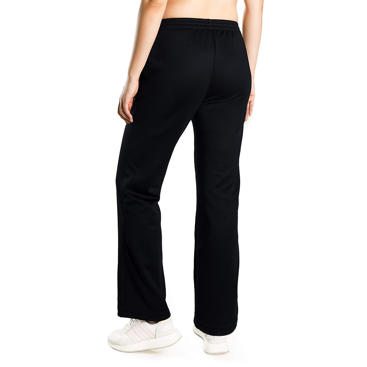 Yogipace Petite Women's Water Resistant Thermal Fleece Pants Winter Lounge Running Sweatpants with Pockets,29",Black,M