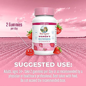 MaryRuth's Multivitamin for Women 14+ | Women's Multivitamin Gummies | Immune Support Daily Women's Multivitamin | Hair Skin and Nails Gummy Vitamins for Women | Sugar Free | 60 Count