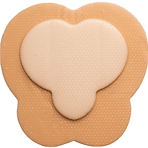 Areza Medical - Ultra-Absorbent Silicone Foam Wound Dressing - Waterproof - with Adhesive Border - sterile - designed for Sacral Wounds - 7" X 6.8" - 5 PCS Per Box