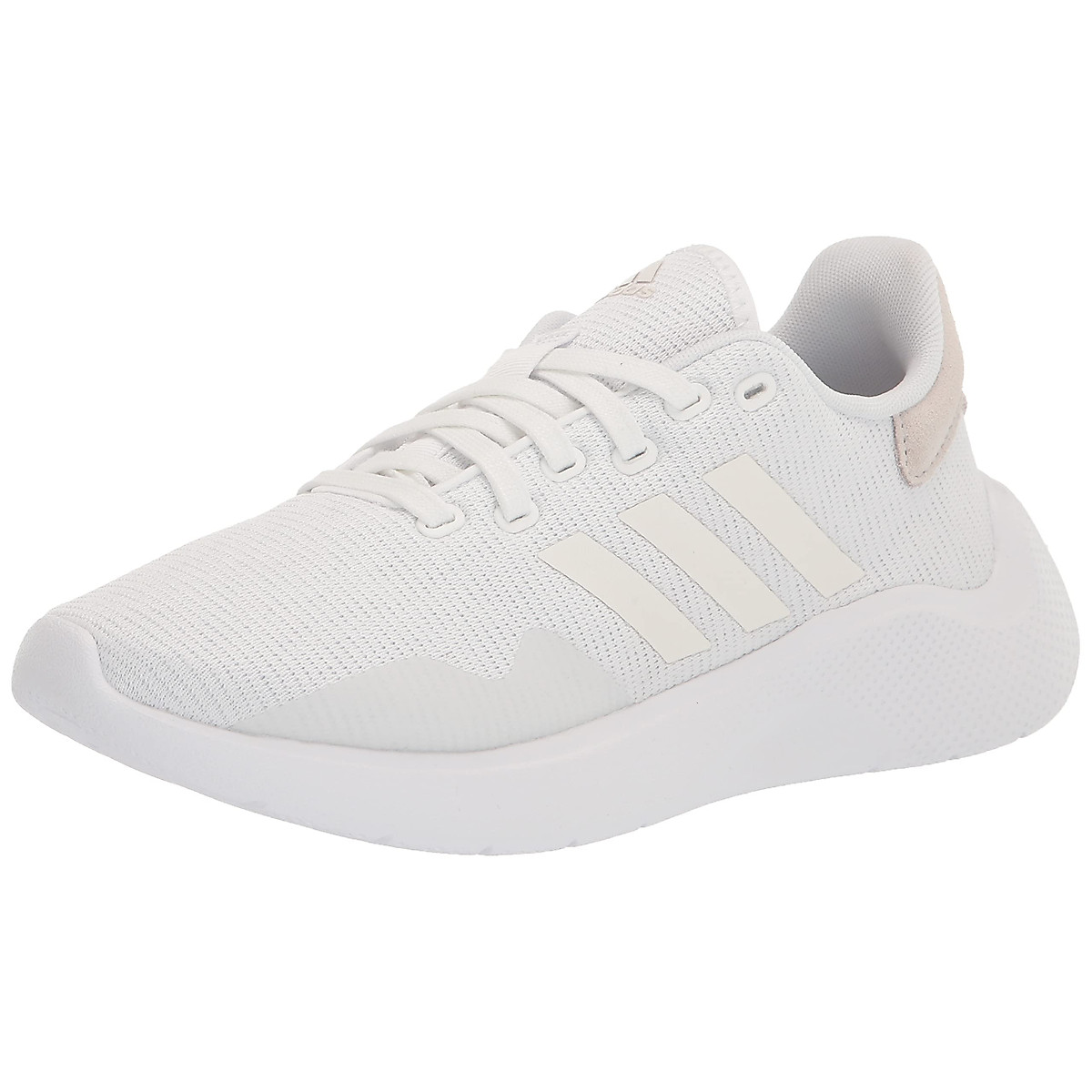 adidas Women's Puremotion 2.0 Sneaker, White/White/Zero Metallic, 7.5