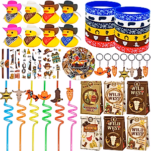 Xcvwz 122Pcs Cowboy Party Favors Multi-Item Party Favor Packs Western Party Favors Rodeo Party Favors Western Party Decorations Cowboy Party Decorations Rodeo Party Decorations Western Party Supplies