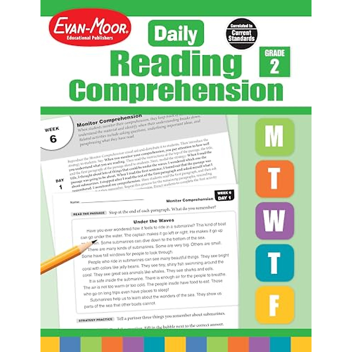 Evan-Moor Daily Reading Comprehension, Grade 2, Teacher's Edition, Print (9781629384757)