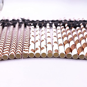 Bachelorette Party Decorations, 36PCS Gold & Rose Gold Naughty Straws Fitness MEN Straw Glitter Confetti Pre-Glued for Hen Girls Night Out Decorations