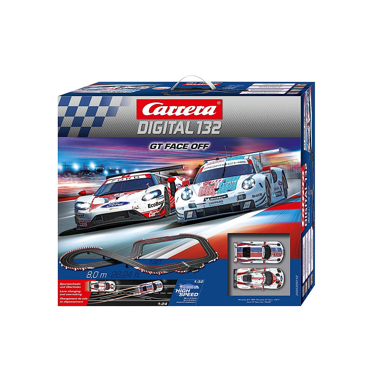 Carrera License 20030012 Digital 132 Set GT Face Off, unisex-children