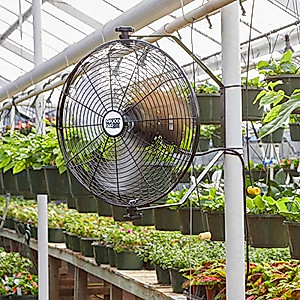 Maxx Air Wall Mount Fan, Commercial Grade for Garage, Shop, Easy Operation and Powerful CFM (18" Residential Wall Mount)