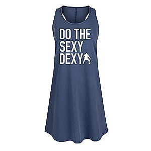 Instant Message - Do The Sexy Dexy - Women's Sleeveless Shift Dress - Size X-Large Indigo