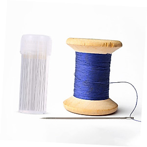 ULDIGI 50Pcs Transparent Needle Storage Tubes for Sewing Needles DIY Cross Stitch Needle Holder Containers Lightweight and Durable Needle Organizer with Lids