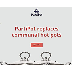 The Original Hot Pot & Shabu Shabu Pot. 2 Hot Pots - Great for Entertaining and for Personalizing your own Chinese Hot Pot at Home. Set of 2. Fuel not included.