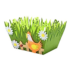 DSJ 1 PCS Felt Storage Basket Fabric Storage Cube Organizer Candy Basket for Party Decorations