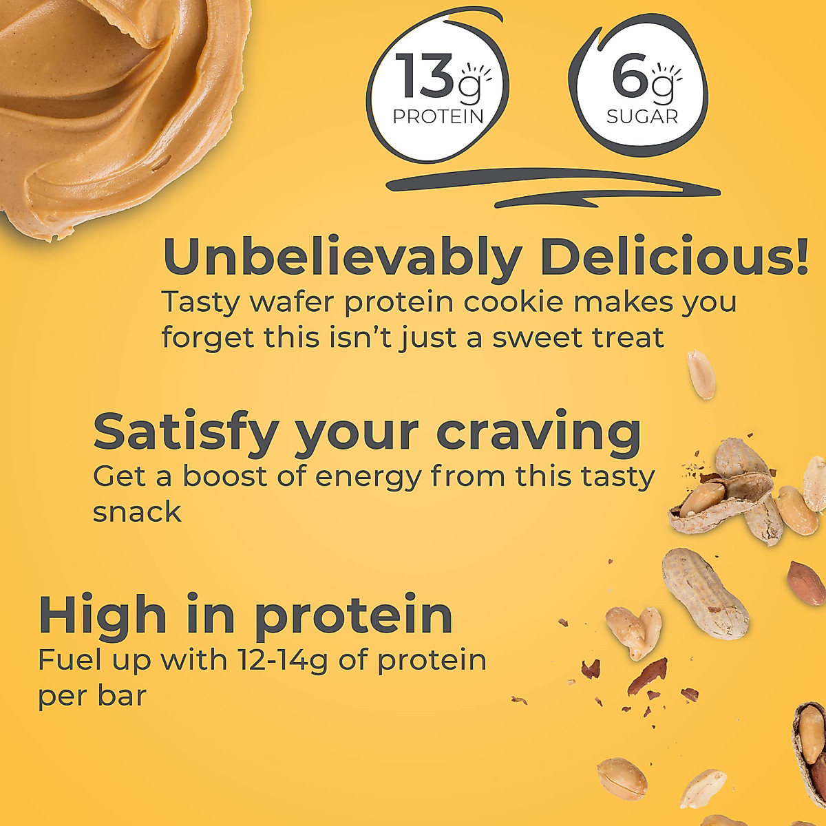 Power Crunch Protein Wafer Bars, Peanut Butter Crème, 1.4 Ounce & Protein Wafer Bars, Strawberry Crème, 1.4 Ounce & Protein Wafer Bars, French Vanilla Creme, 1.4 Ounce