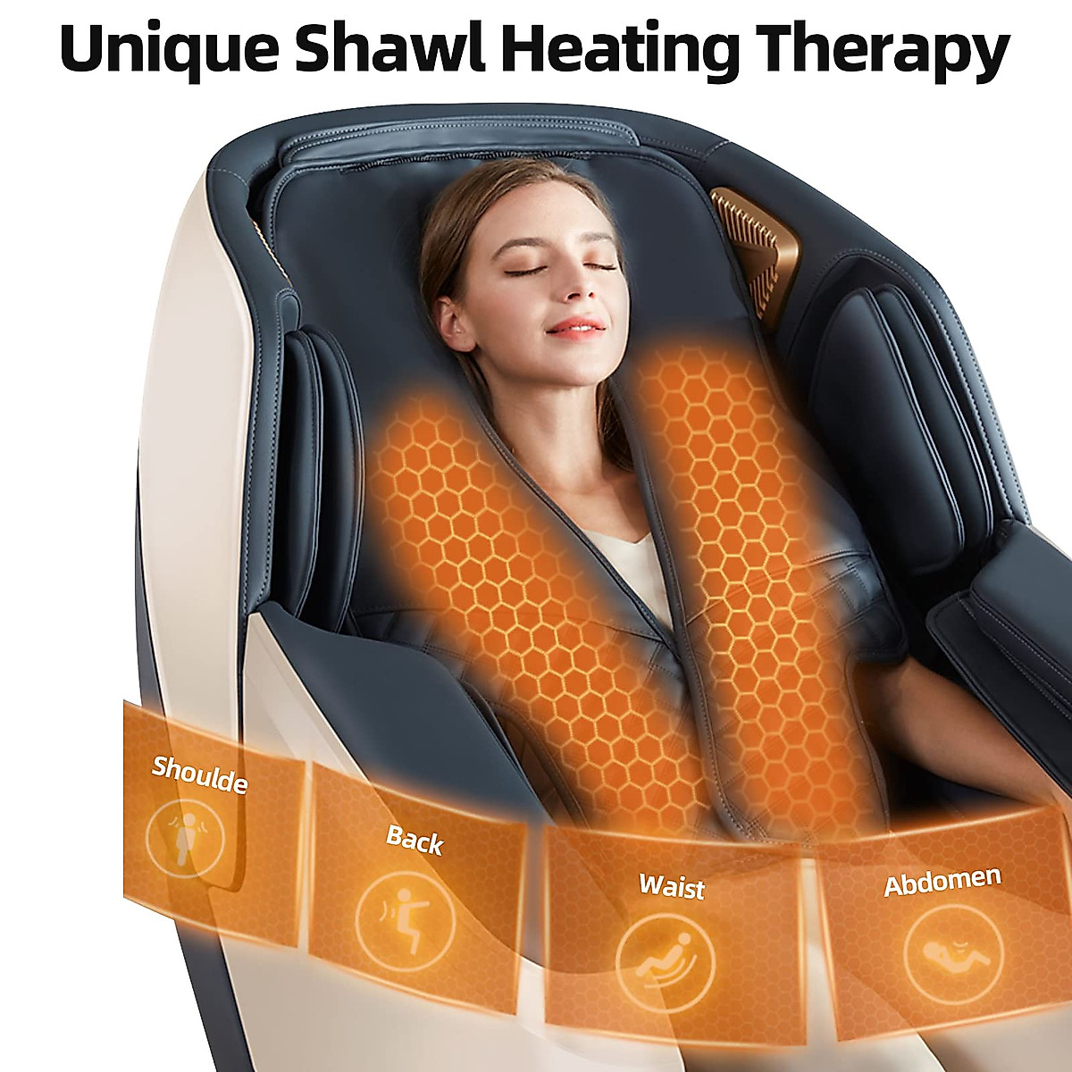 MassaMAX MT339 4D Massage Chair, Full Body Shiatsu Recliner with Electric Extendable Footrest, Zero Gravity, SL Track, Deep Yoga Stretch, Foot Rollers, and Heating (Magic Black)