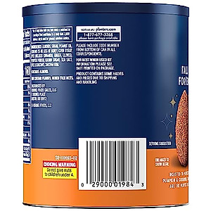 PLANTERS Fall Edition Pumpkin Spice Almonds, Pumpkin Spice Snacks, Cooking & Baking Nuts & Seeds, Flavored Almonds, Seasonal Nuts, Fall Party Snacks, Plant-Based Protein, 15.25 oz Canister