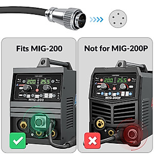 LBT150 Spool Gun, 10 FT Cable Fits GZ GUOZHI Mig 200 and MIG 160 (Asin:B0BHQH968G,B0BHQJP7XJ), Not for GZ GUOZHI MIG 200P(Asin：B0C5MM5P25)