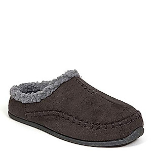 Deer Stags Kids' Lil Nordic Microsuede Slipper in Charcoal / 5 Big Kid