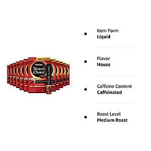 NESCAFE Taster's Choice, House Blend Light Medium Roast Instant Coffee, 12 boxes (72 packets)