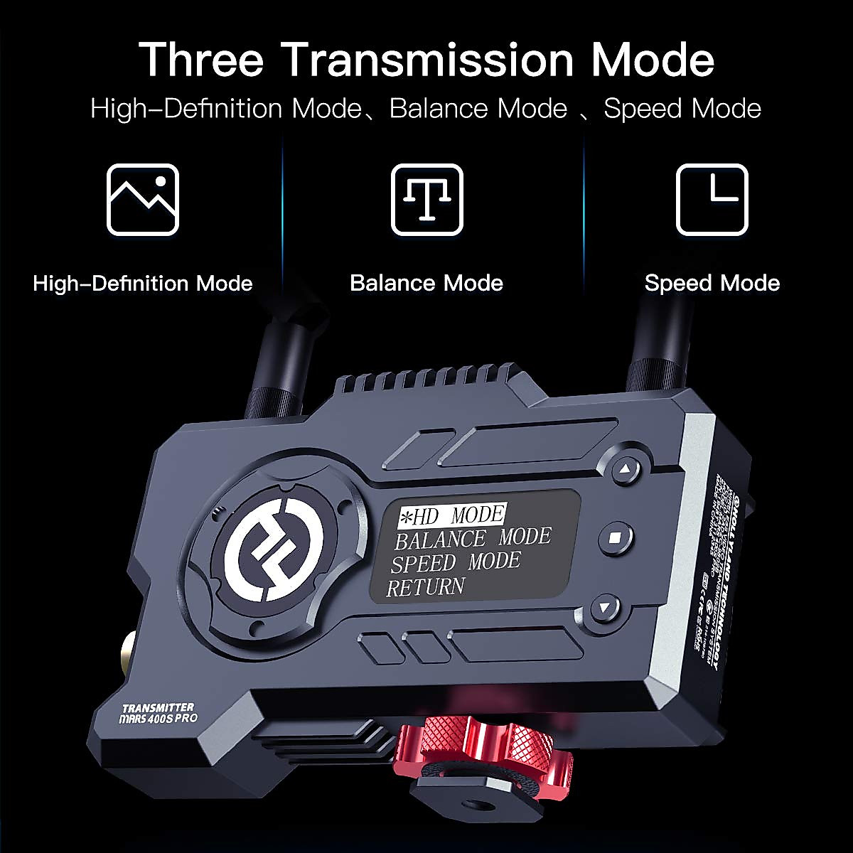 Hollyland Mars 400S PRO [Official] Wireless Single Receiver, Support SDI & HDMI Output at The Same Time, Compatible with Hollyland Mars M1 Wireless Video Monitor (Single Receiver)