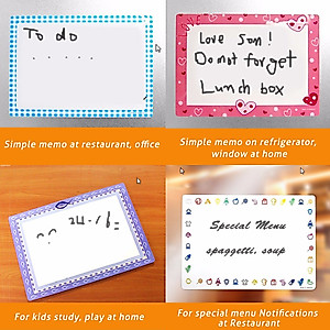 Dry Erase Board Refrigerator Whiteboard Wall Sticker Easy Removable Non Magnetic - Marker Board Sheets Easy Attached & Detached on Glass Without Glue - for Office Restaurant Simple Memo