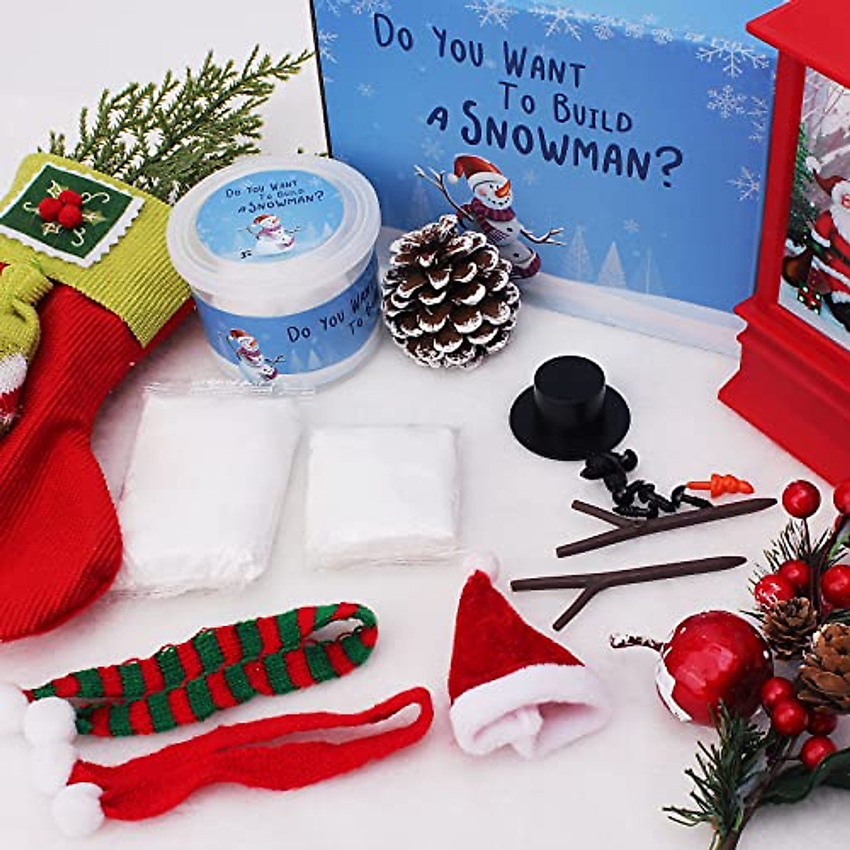 Build a Snowman Kit,Christmas Crafts for Kids,Christmas Stocking Stuffers -3Pack