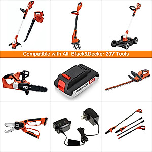 FirstPower 3.6Ah LBXR20 Battery - Repalce for Black and Decker 20v Lithium Battery, Compatible with LBXR20 LB20 LBX20 LBX4020 LB2X4020 Tools (2 Packs)