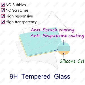 ULBTER Screen Protector for GoPro Hero 12/11 /10/9 Media Mod Gopro Hero12 Hero11 hero10 hero9 Black LCD + lens + Small Display [2+2+2Pack] 9H Hardness Tempered Glass Saver,Anti-Scrach Anti-Bubble