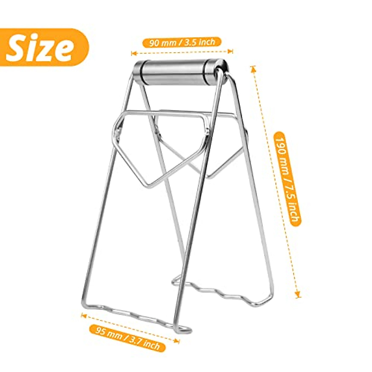 DEFUTAY Stainless Steel Dish Plate Clip,Kitchen Folding Hot Dish Plate Clips,Bowls Clamp Holder Tong for Hot Microwave, Oven,Pots