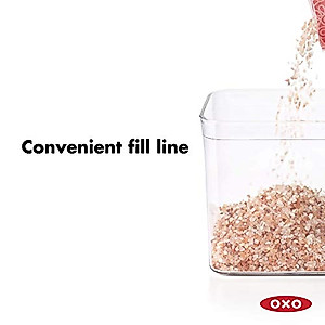 OXO Good Grips POP Container - Airtight Food Storage - 6.0 Qt for Bulk Food and More,Transparent,6.0 Qt - Square - Bulk Food