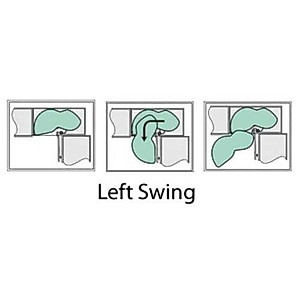 Lemans II Set 2-Shelf Lazy Susan with Soft-Close for Blind Base Corner Cabinets, Champagne and Maple (574 sq. Model 40, Tray Size: 12", Swings Left)