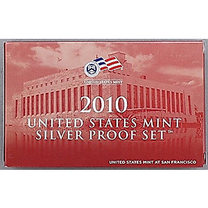 2010 S U.S. Mint 14-coin Silver Proof Set - OGP box & COA Proof