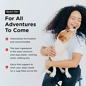 Nutri-Vet Nasty Habit Chewable Tablets for Dogs | Helps Stop Puppies and Dogs from Eating their Own Stool | 120 Count