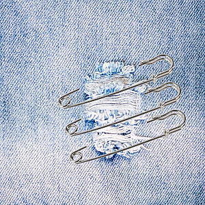 Hanycon 30 Pcs Extra Large Safety Pins, 3" Heavy Duty Steel Metal Lock Pin Fasteners for Blankets, Skirts, Crafts, Kilts (Silver)