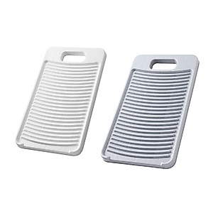 FONDOTIN 2 Pcs Thicken Washboard Scrubbing Board Household Laundry Tool for Clothes Design for Efficient Cleaning for Home and Camping Use