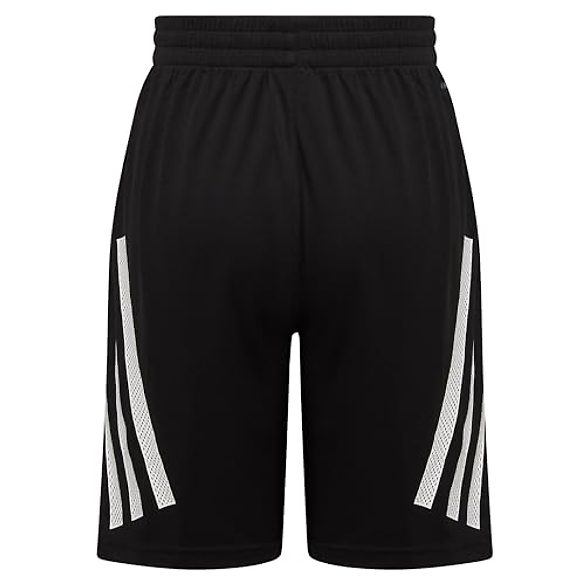 adidas boys Elastic Waistband Bold 3s Shorts, Black, Large US