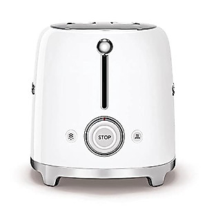Smeg 50s Retro Line White 2-Slice Toaster