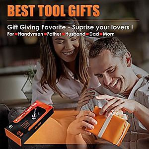 Magnetic Pickup Tool Gifts For Men - 2 Pack LED Light Telescoping Flexible Magnetic Pick Up Tool, Extending Magnet Tool kit, Gadget For Men, Unique Gifts For Dad, DIY Handyman, Husband, Boyfriend